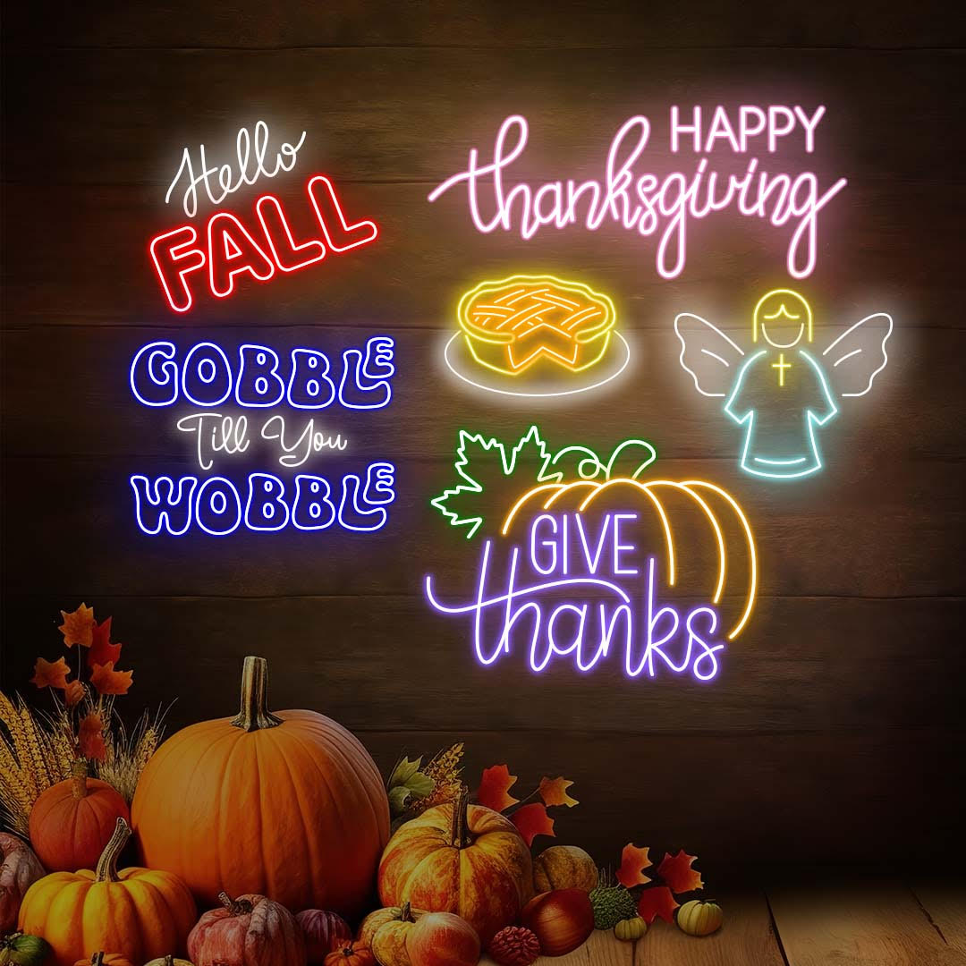 Shop LED Thanksgiving Neon Signs | Festive Wall Lights – Crazy Neon