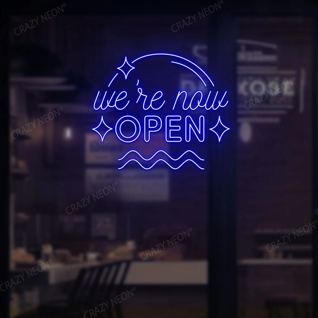 We're Now Open Sign | CRAZY NEON® – Crazy Neon