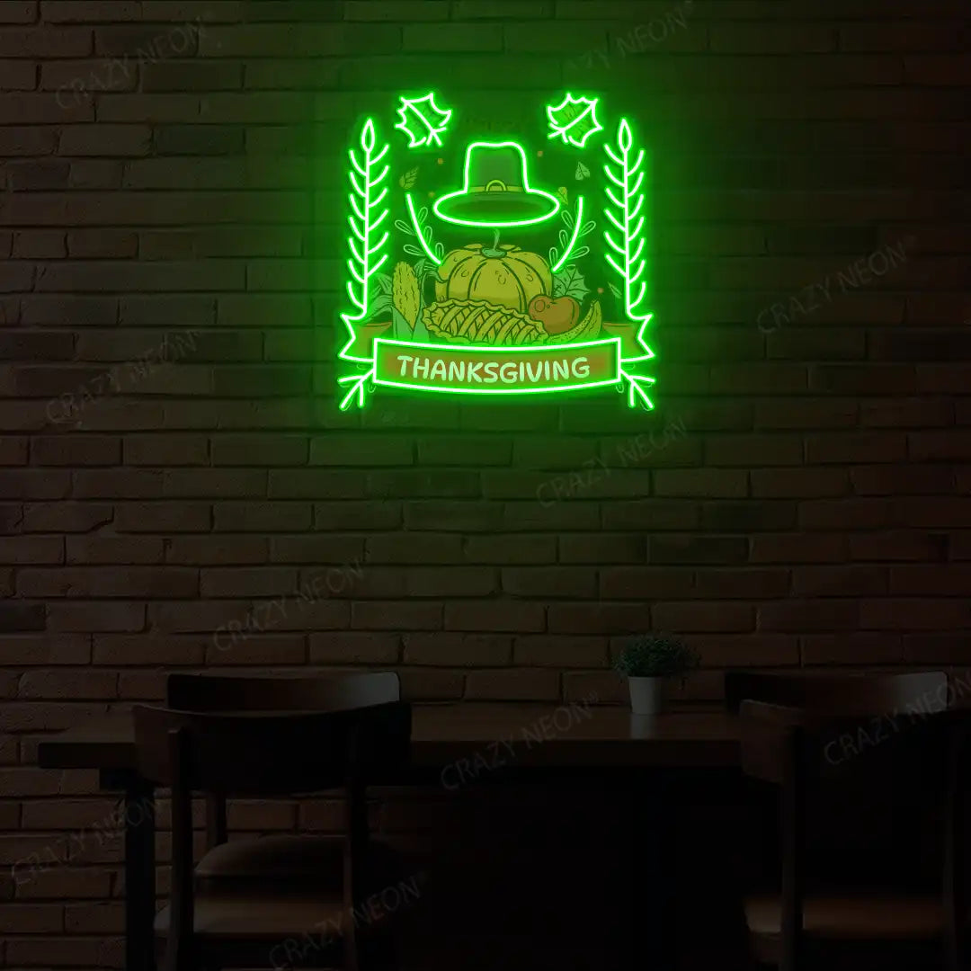 Get Thanksgiving Feast LED Neon Sign for Dining Spaces – Crazy Neon