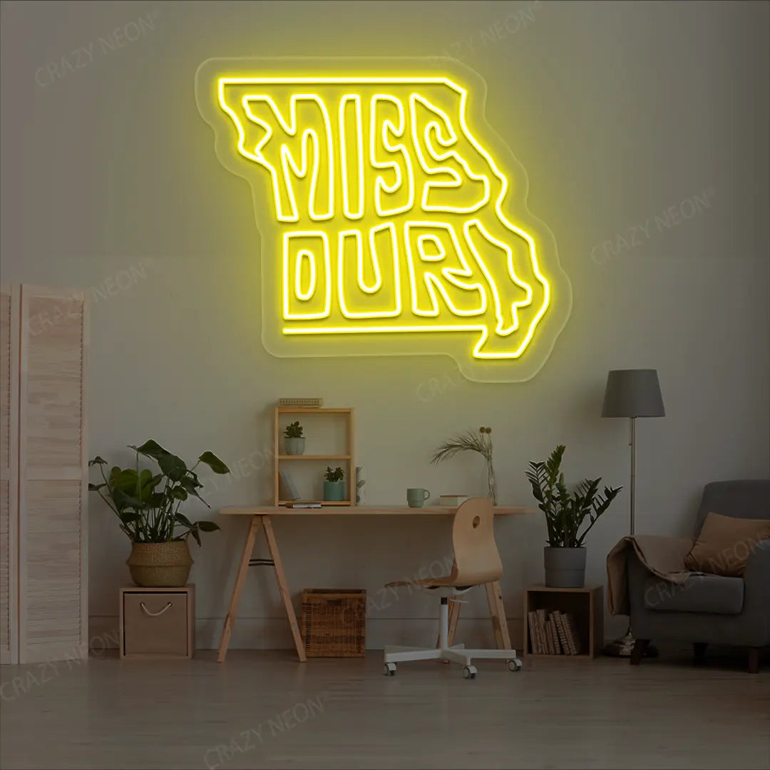 Buy MISSOURI Map LED Neon Sign for Modern Interiors – Crazy Neon
