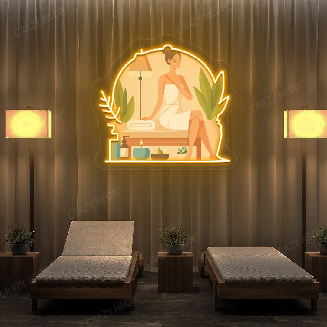 Shop Spa Lounge LED Neon Artwork for Wellness Decor – Crazy Neon
