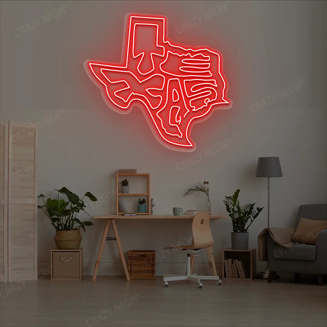 Buy TEXAS Map LED Neon Sign for Bold Interiors – Crazy Neon