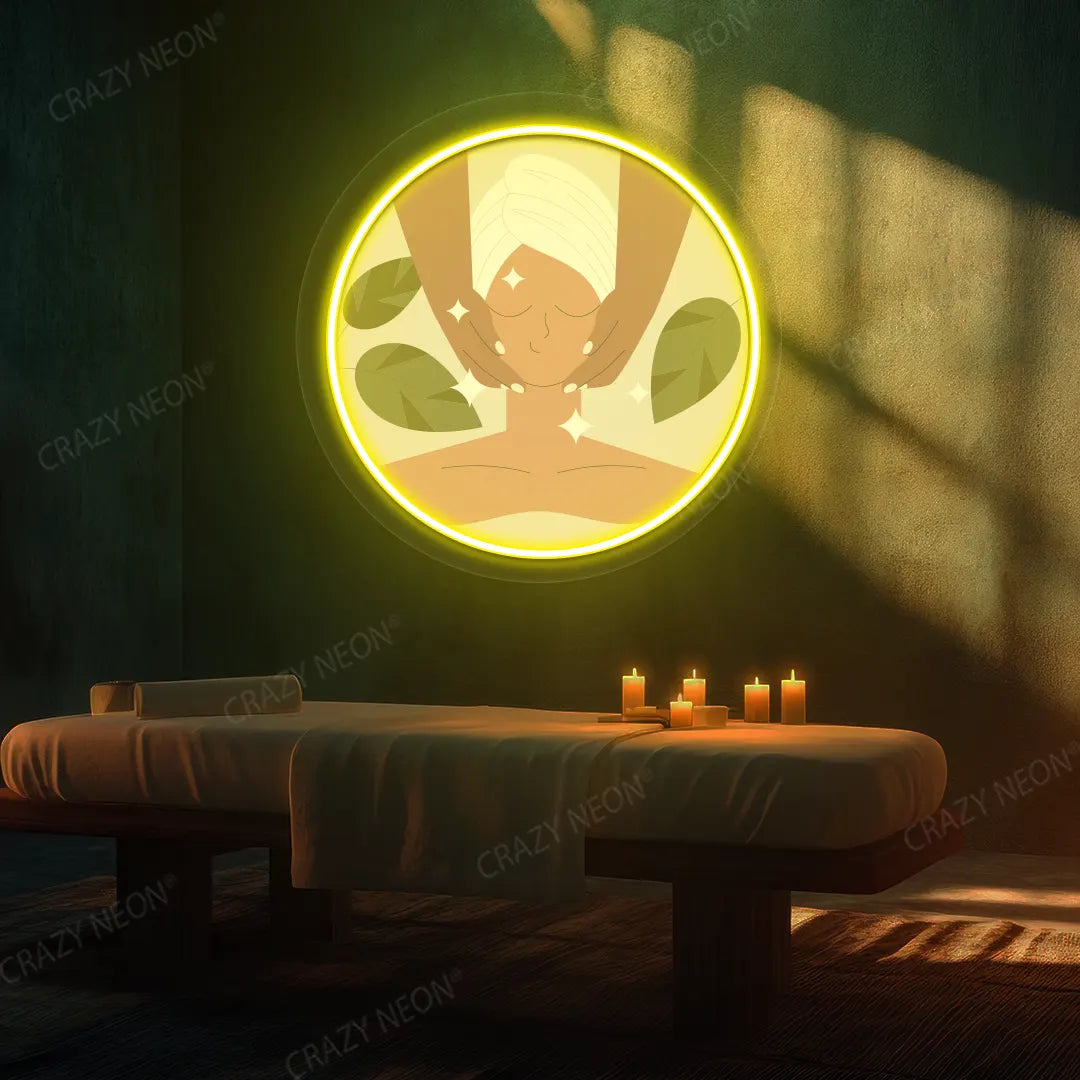 Buy Facial Massage Neon Artwork for Beauty Studios – Crazy Neon