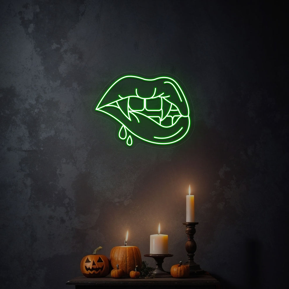 Vampire Lips Neon Sign | CRAZY NEON® – Crazy Neon
