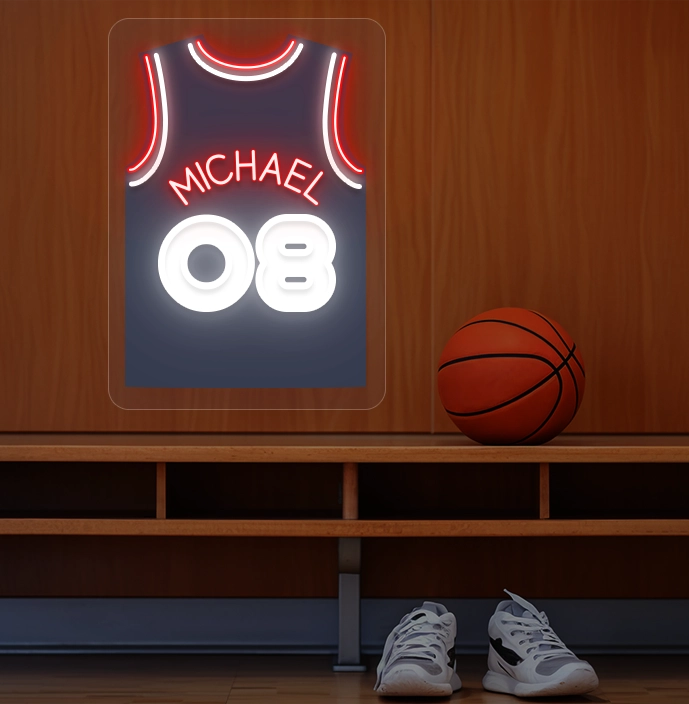 "Shop Personalized LAC Jersey Basketball Neon Artwork LED " – Crazy Neon
