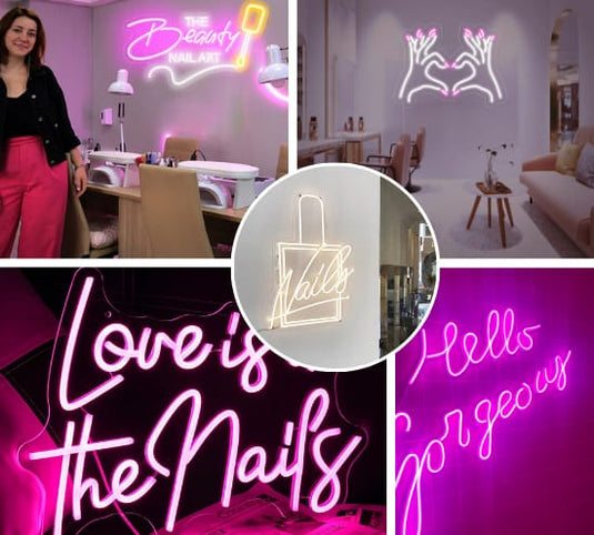 Shop LED Nail Neon Signs for Nail Studios – Crazy Neon