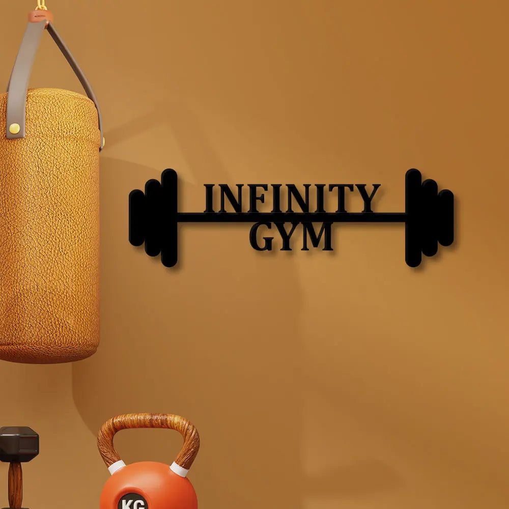 Personalized Dumble Gym Metal Sign | CRAZY NEON® – Crazy Neon